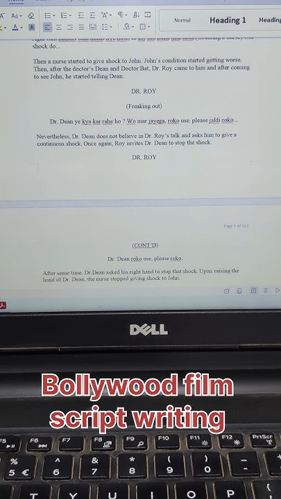 Hindi film script writing ll Bollywood movie script writing ll Sonu ...