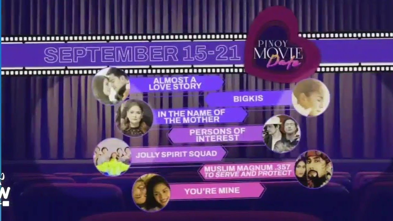 I Heart Movies - Pinoy Movie Date Lineup (September 15-21) [14-SEP-2025 ...