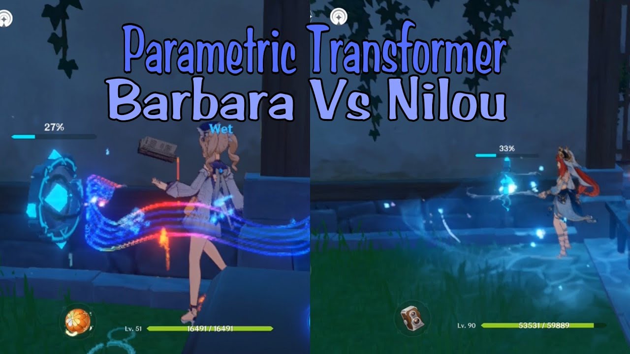 Parametric Transformer Barbara Vs Nilou - Genshin Impact - YouTube