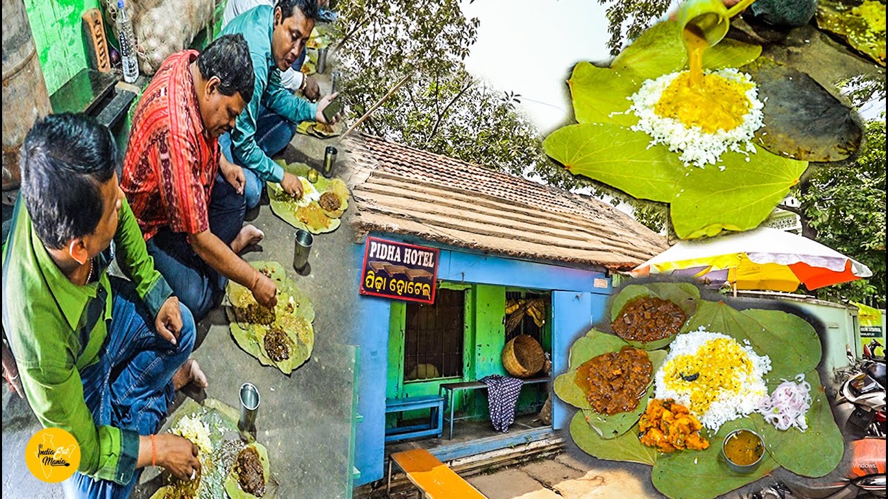 Brahmapur Most Legendary Pidha Hotel Ka Odisha Style Mutton Rice Thali ...