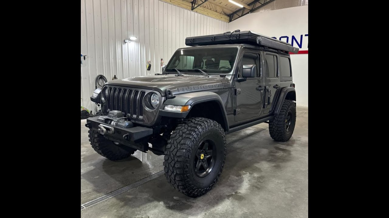 2019 Jeep Wrangler Rubicon Solar Rooftop Tent Awning Off Grid Camping ...