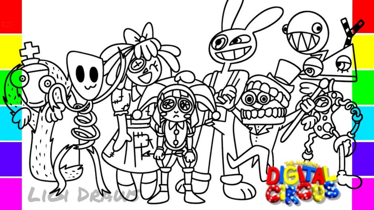 The Amazing Digital Circus New Coloring Pages / How To Color Digital ... The Amazing Digital Circus New Coloring Pages / How To Color Digital ...