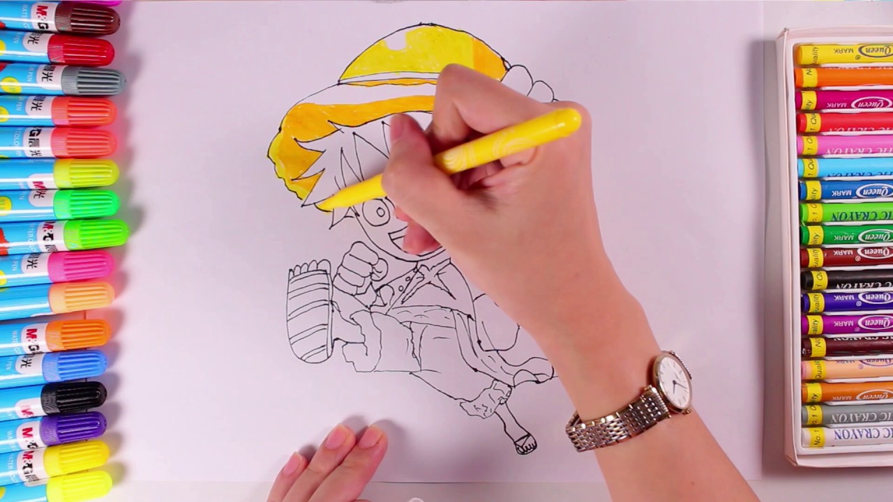 How to draw Luffy in Chibi - YouTube