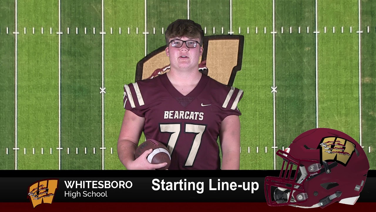 2020-2021 Whitesboro Bearcat's Varsity Football Lineup - YouTube