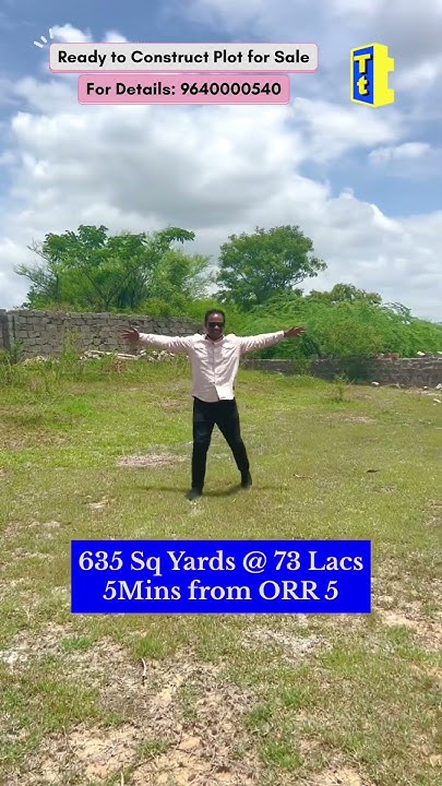 635 Sq Yards Open plot for Sale near ORR Exit 5 directly from Owner!l ...