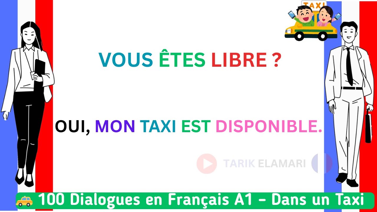 🚕 100 Dialogues en Français A1 – Dans un Taxi | Compréhension ...