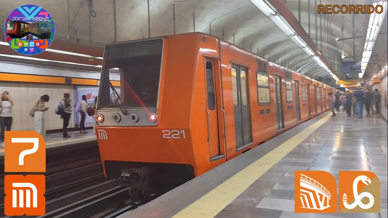 Metro CDMX Línea 7: de San Joaquín a Mixcoac [NM 79 M.0221/M.0222 ...