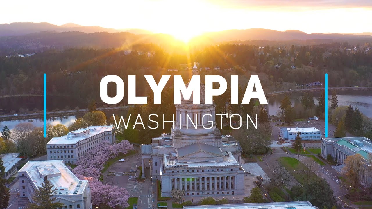 Olympia - capital city of Washington State | 4K drone footage - YouTube