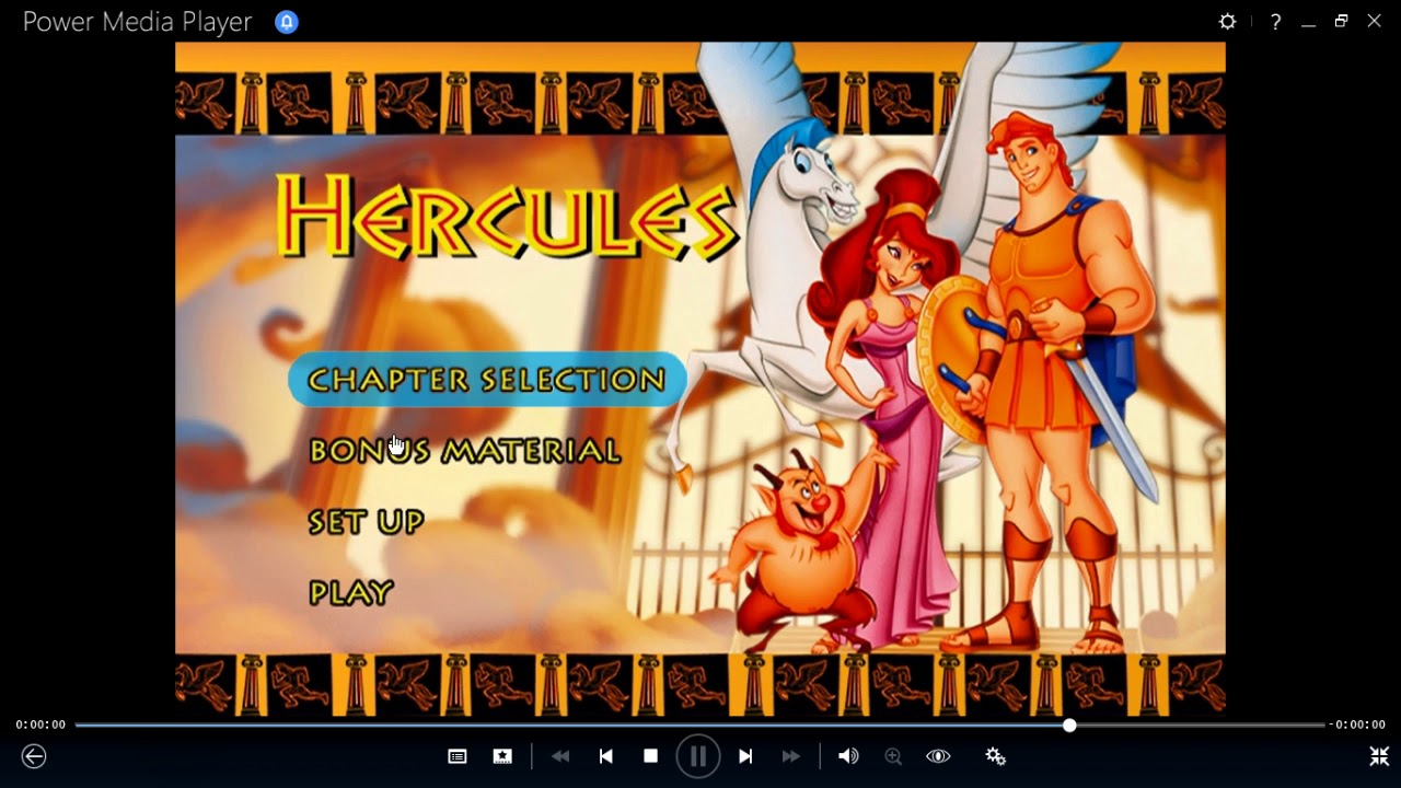 Hércules DVD Menu 1998 en inglés - YouTube