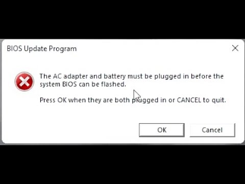 bios update without battery or damaged battery on WINDOWS11 - YouTube