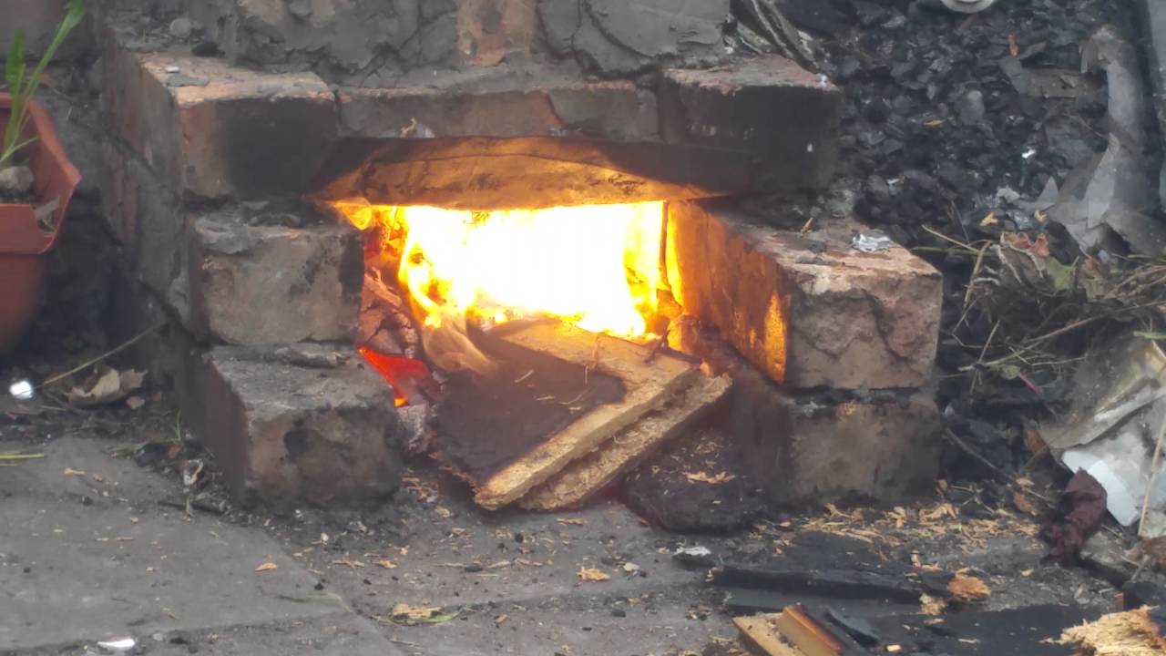 Magnesium template on a fire! - YouTube