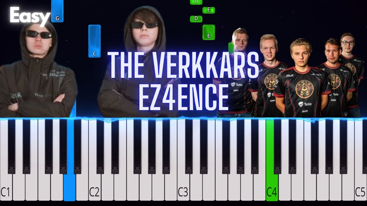 The Verkkars - EZ4ENCE | Easy Piano Tutorial - YouTube