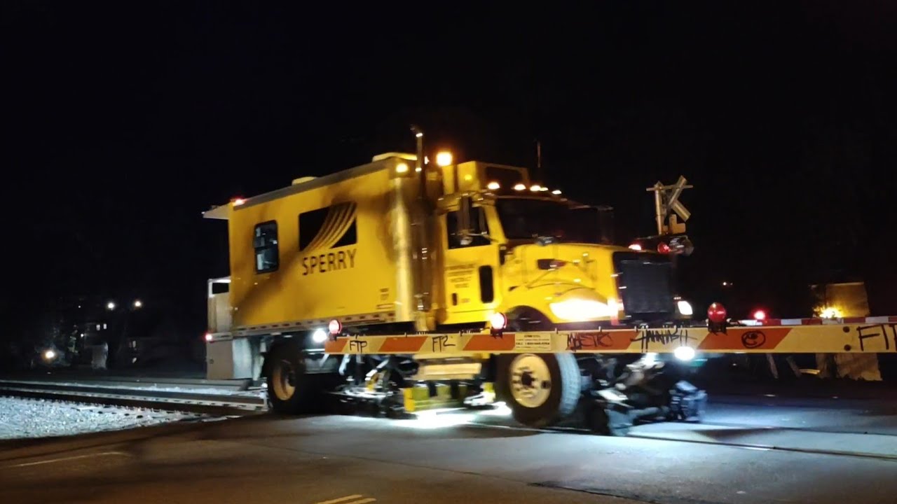 Sperry hi-rail truck in Charlottesville Virginia - YouTube