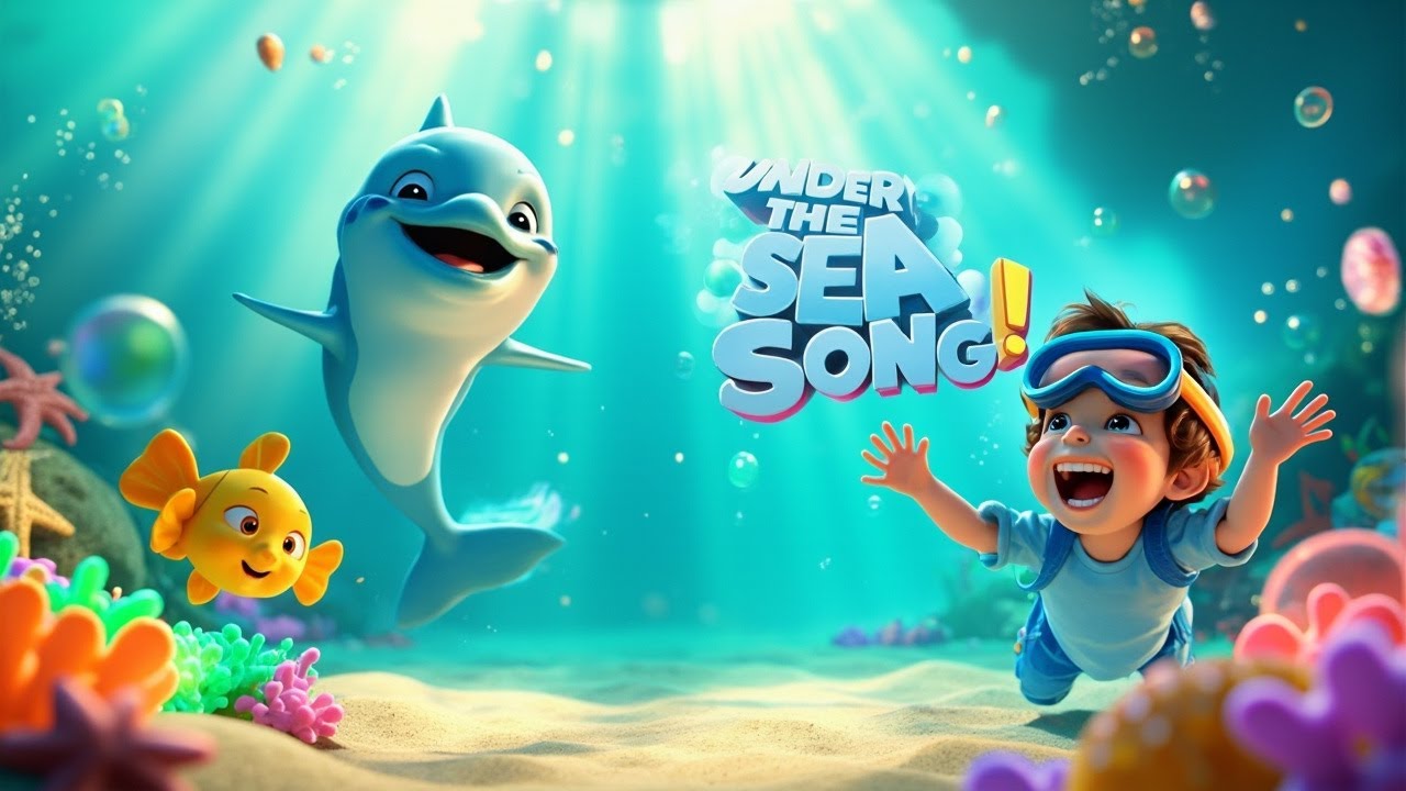 Under the Sea Song 🌊 | Fun Ocean Animals Nursery Rhyme for Kids | Learn ...