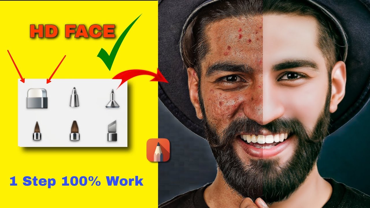 Face Ko Smooth Aur Gora Kaise Kare | HDR Face Smooth Editing | Hard Smooth Editing - YouTube