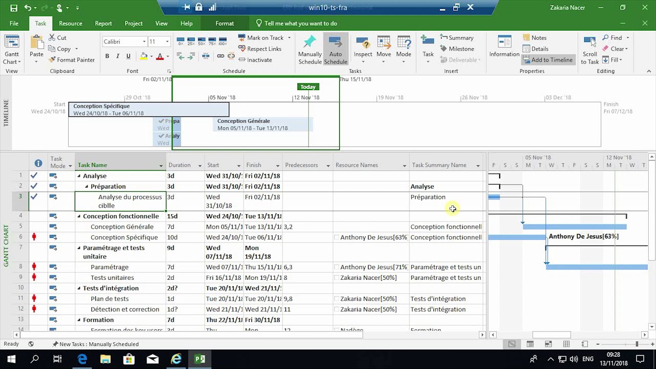 Microsoft Project Server 2019 - Project Professionnel - YouTube