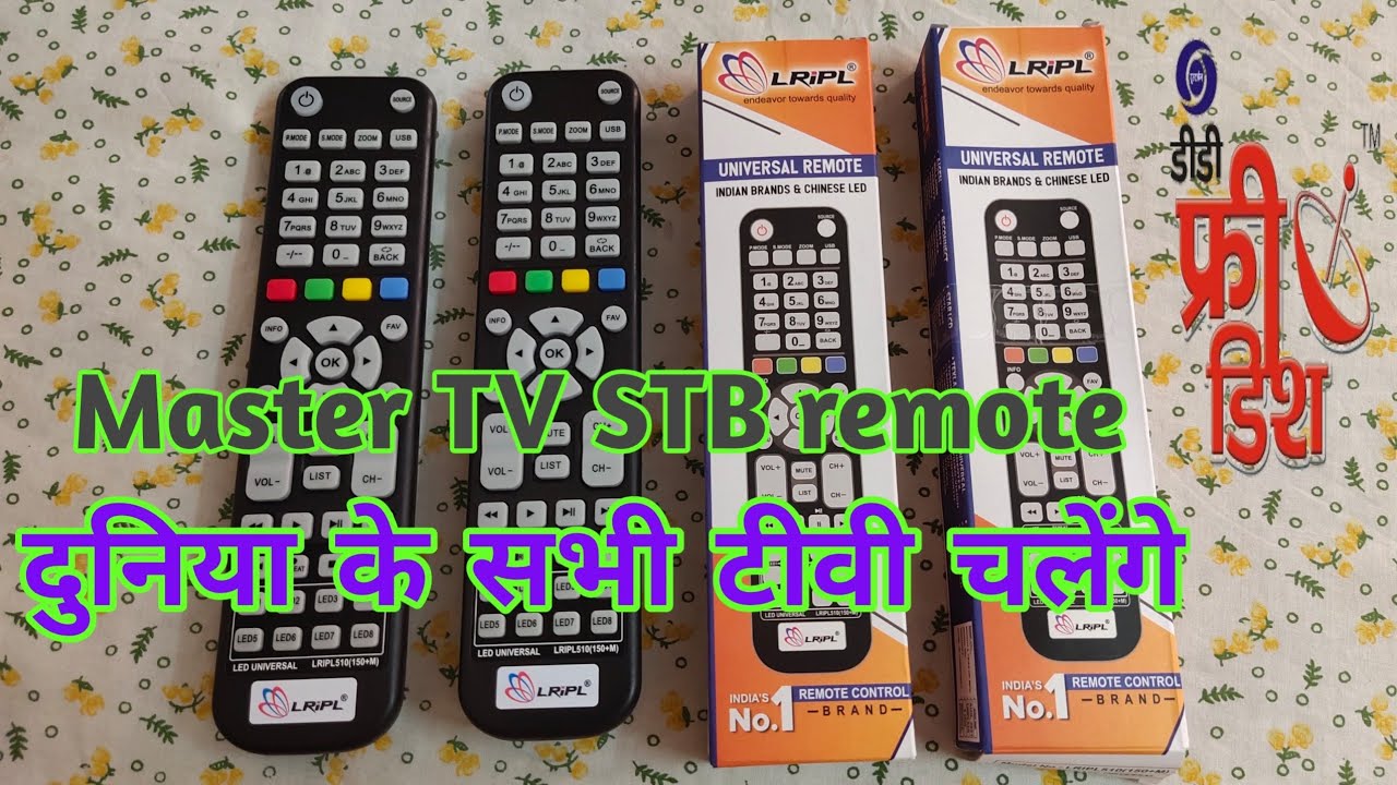 Universal master remote led tv| set top box universal remote| Lripl ...