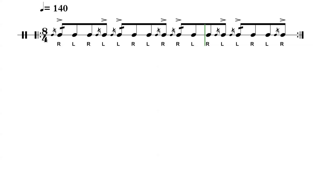Rudiment: Alternated Cheese Pataflafla - YouTube