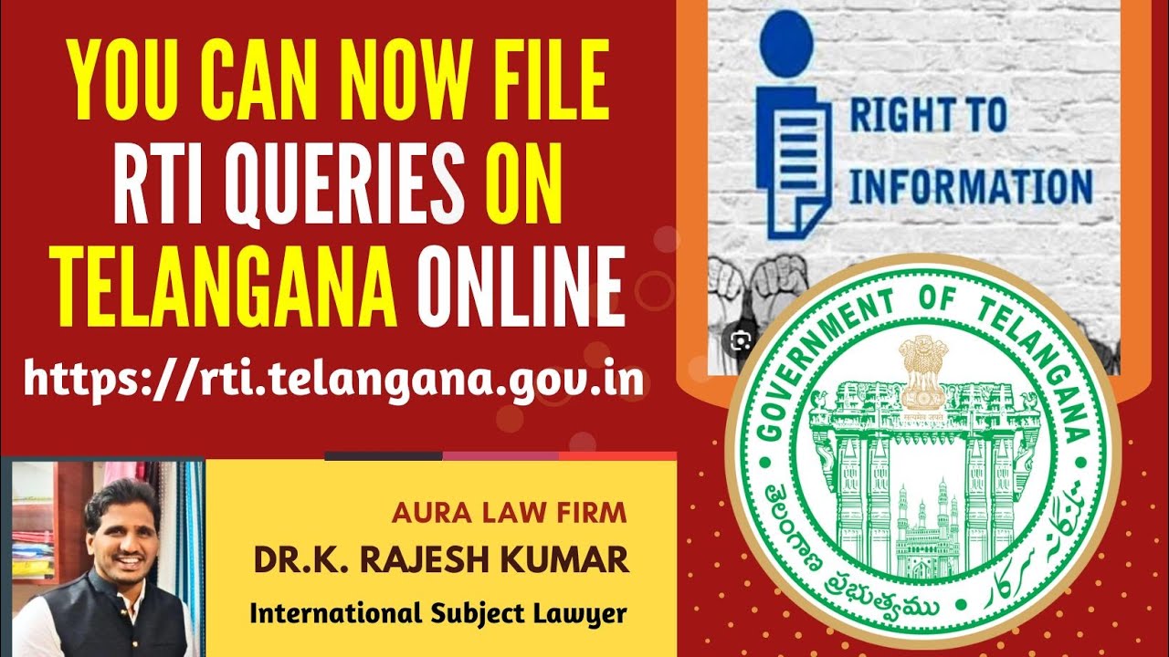 You can now file RTI queries on Telangana online - YouTube