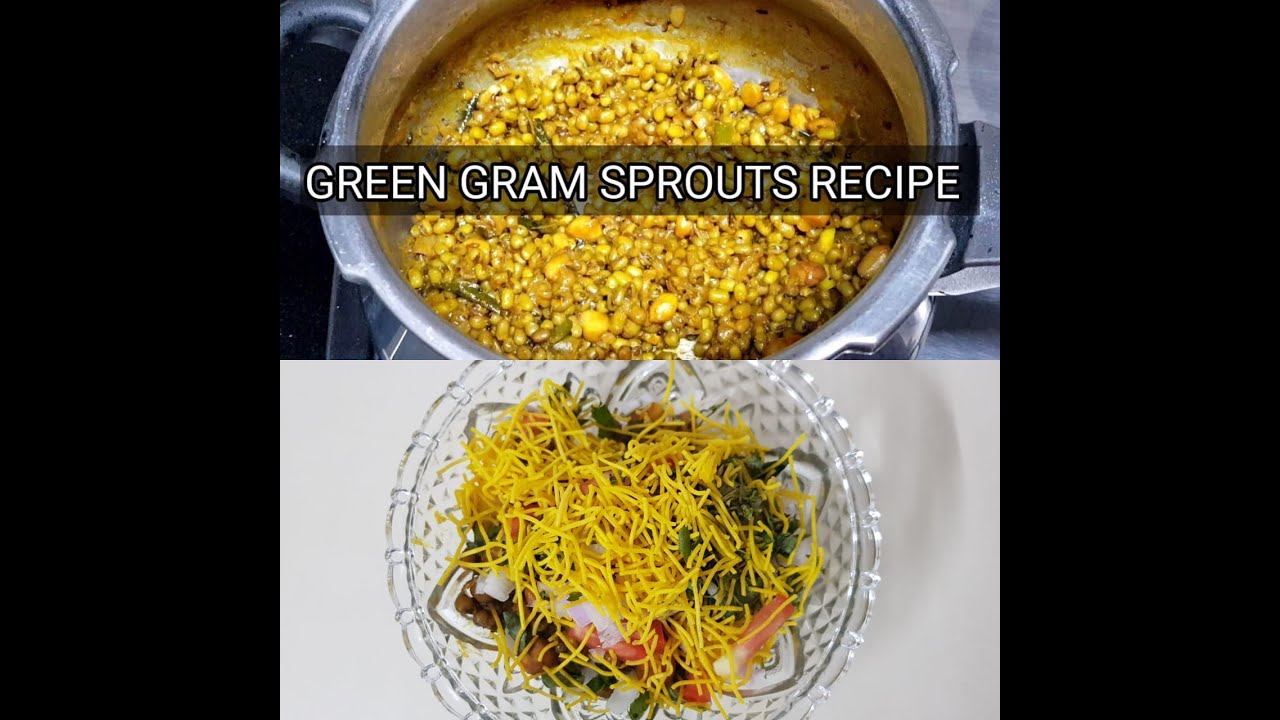 Green gram sprouts recipe | Hesarukalu | Cherupayaru healthy recipe ...