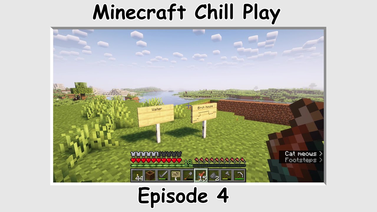 Minecraft Chill Play Ep. 4 [no-talking] - YouTube