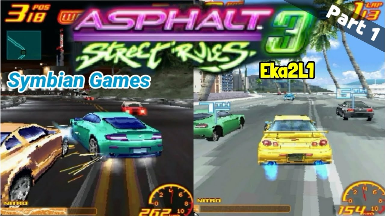Asphalt 3 Street Rules 3D (part 1) Symbian 60v3 Eka2L1 - YouTube