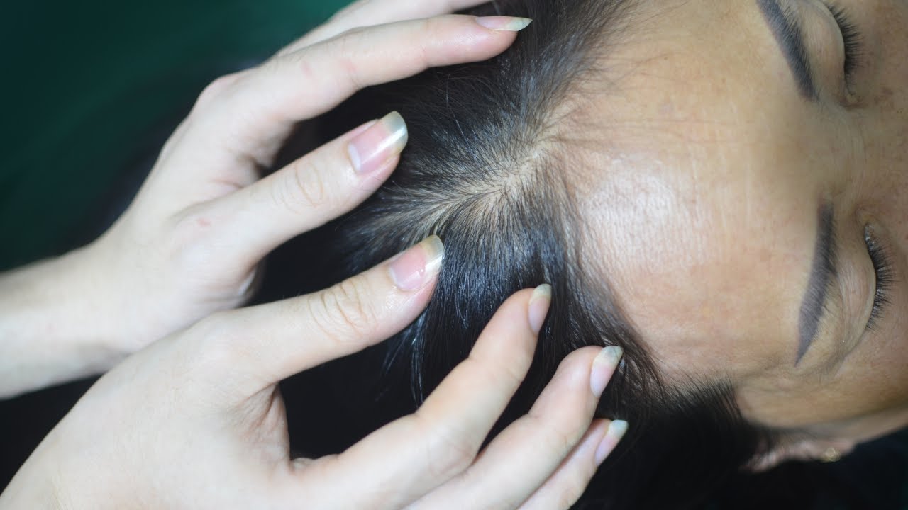 ASMR Head Scratching, Head Massage Real Person, Relaxing Hair Play For ...