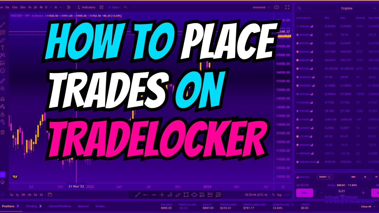 How to Place Trades and Manage Orders on Trade Locker - YouTube