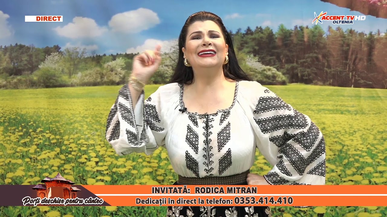 Porti deschise pentru cantec 28 mai 2020 Rodica Mitran - YouTube
