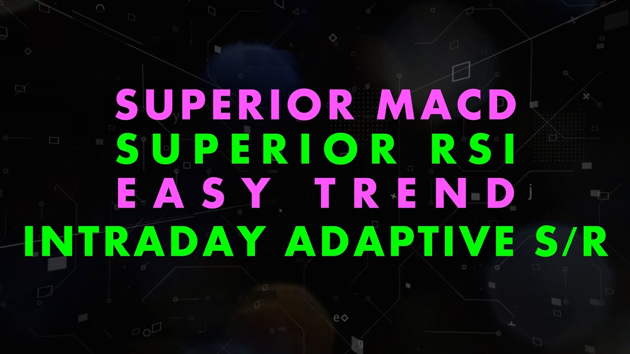[NinjaTrader 8] Superior MACD + Superior RSI + Easy Trend & Intraday Adaptive SR Indicators ...