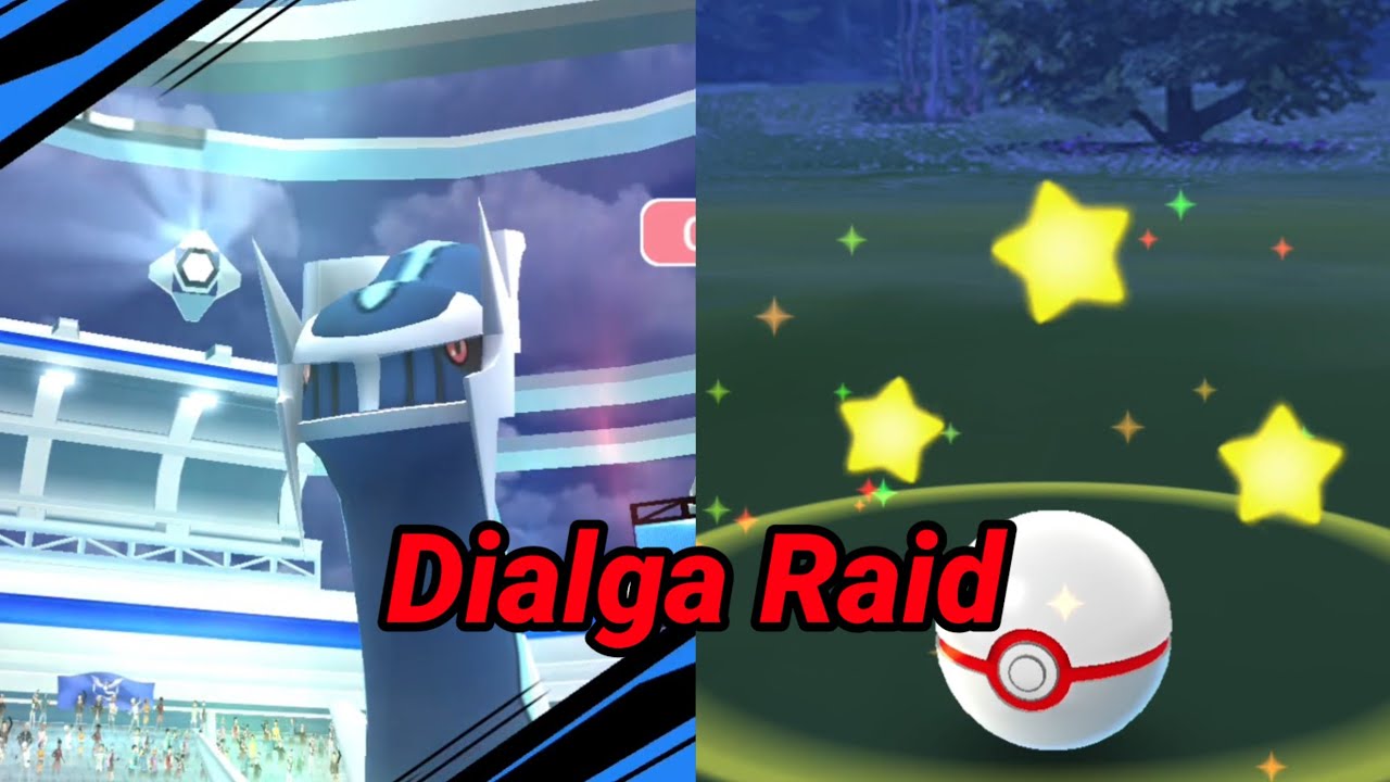 dialga raid in Pokemon go timeless travels event #dialga - YouTube