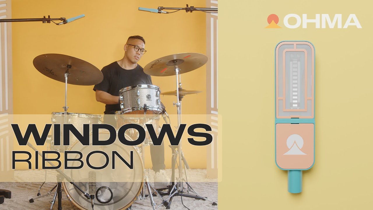 Drums | Ohma World Windows Ribbon Mic | Listening Library - YouTube