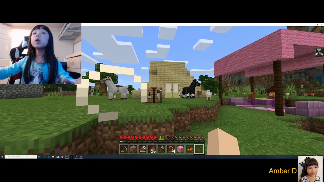 Minecraft exploring with Amber - YouTube