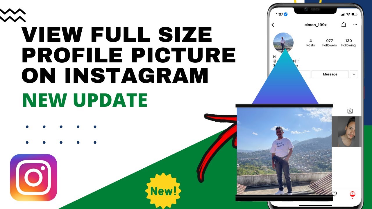 New Update : How To View Full Size Profile Picture On Instagram - YouTube