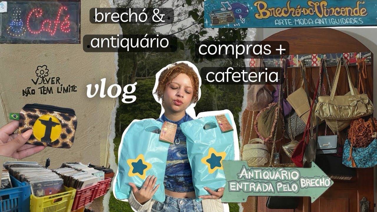 Vlog | fui ao BRECHÓ nas MONTANHAS do RIO DE JANEIRO, COMPRINHAS ...