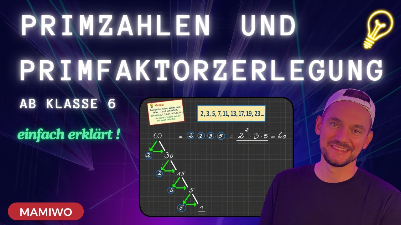 Primzahlen & Primfaktorzerlegung einfach erklärt | Mathe ab Klasse 6 ...