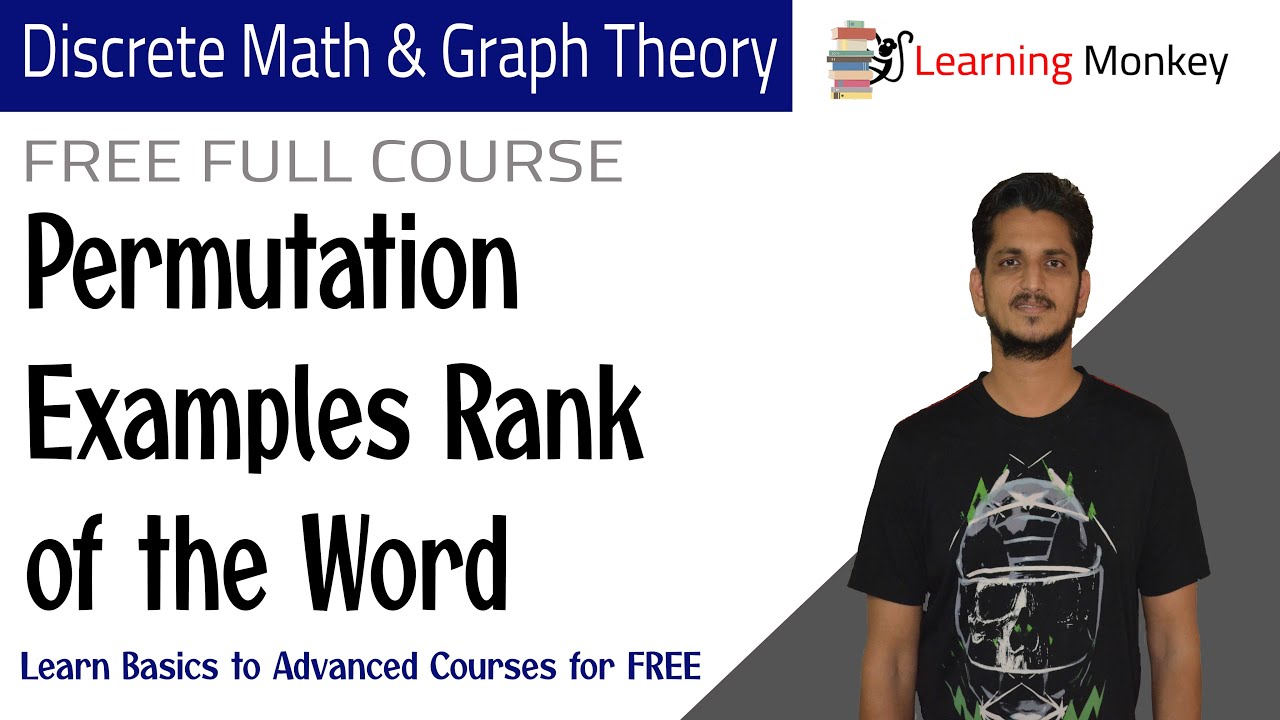 Permutation Examples Rank of the Word || Lesson 110 || Discrete Math ...