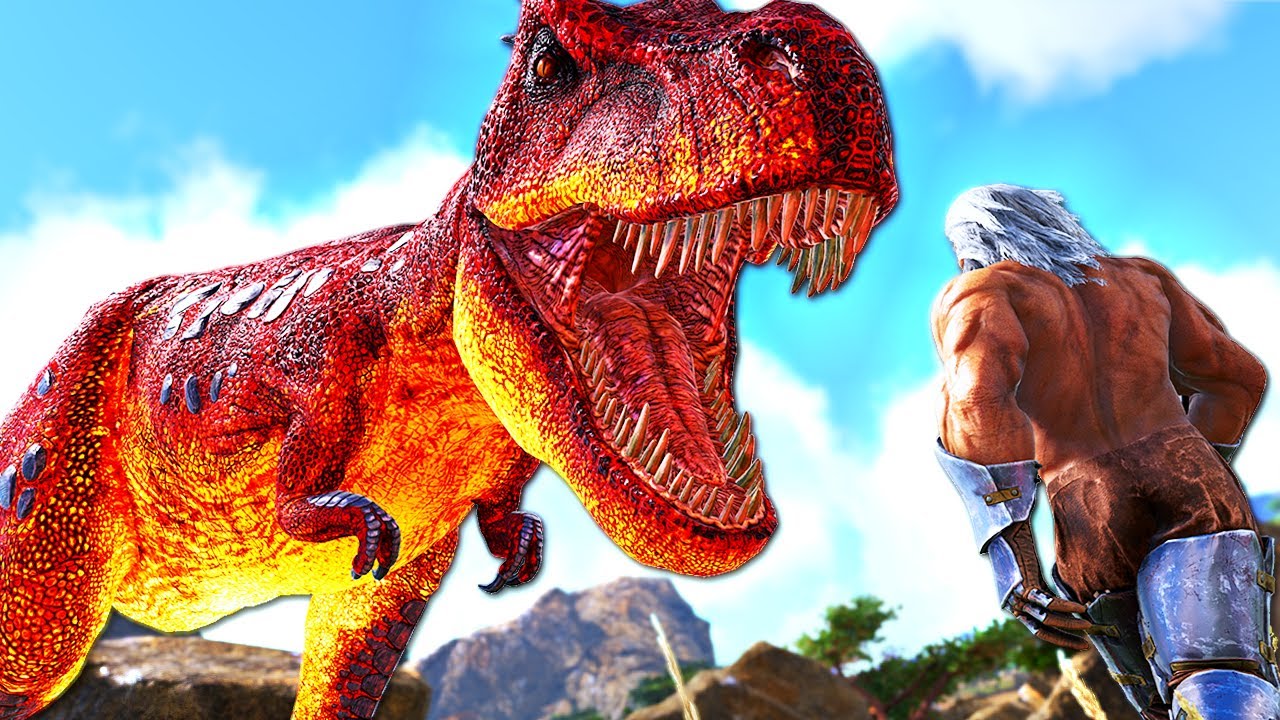 Face to Face with a Lvl 260 OMEGA REX! Can I Tame It?! | ARK MEGA ...