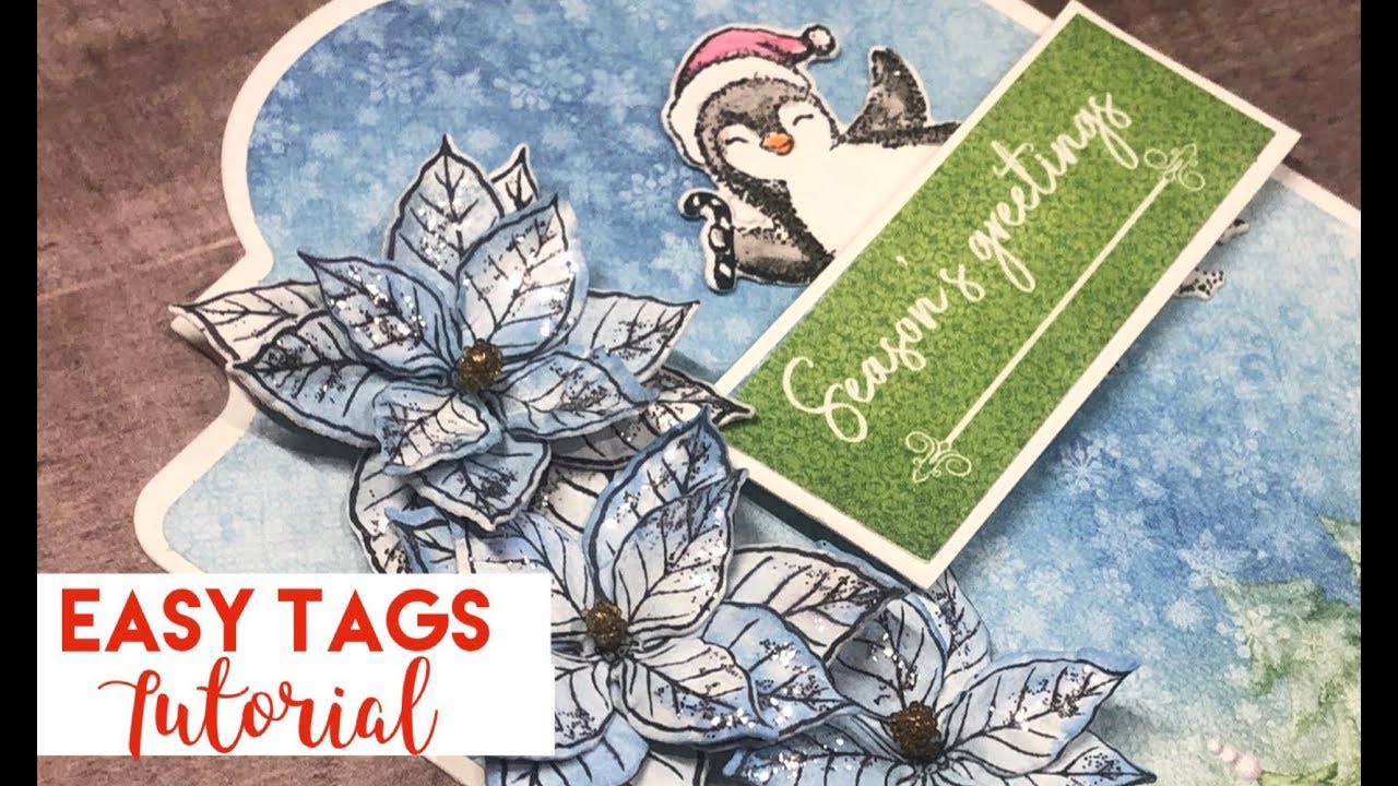 Easy Christmas Tags Tutorial - YouTube