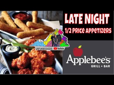 Applebee’s Late Night Half Price Appetizers - YouTube