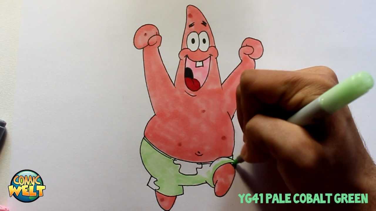 Wie zeichnet man Patrick Star [Spongebob Schwammkopf] Tutorial - YouTube