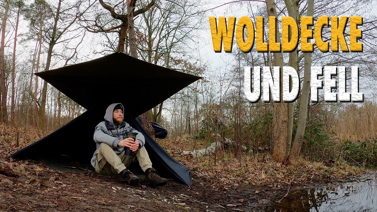 Übernachtung OHNE Schlafsack + Isomatte? | Biwak Shelter aus Zeltbahnen ...