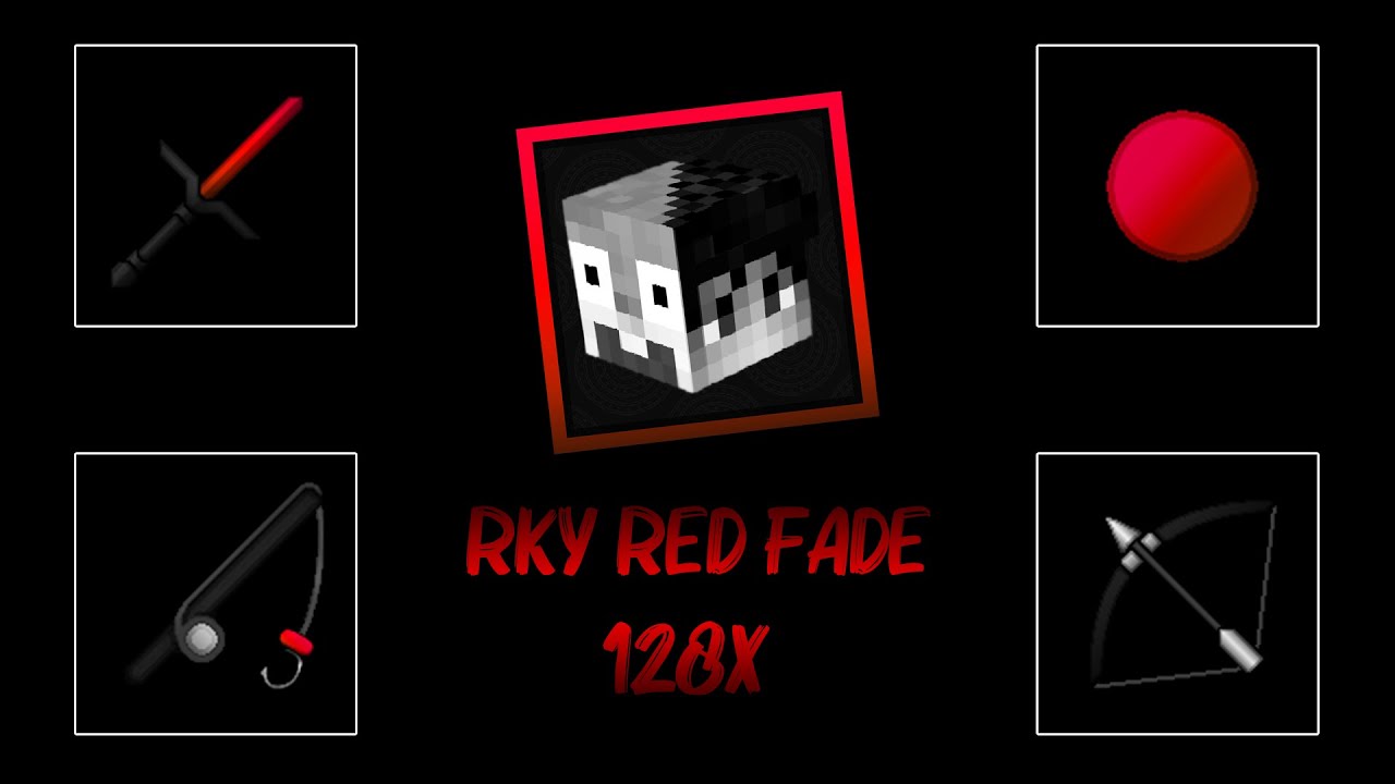 Minecraft Review PvP Pack : RKY RED FADE 128x - YouTube