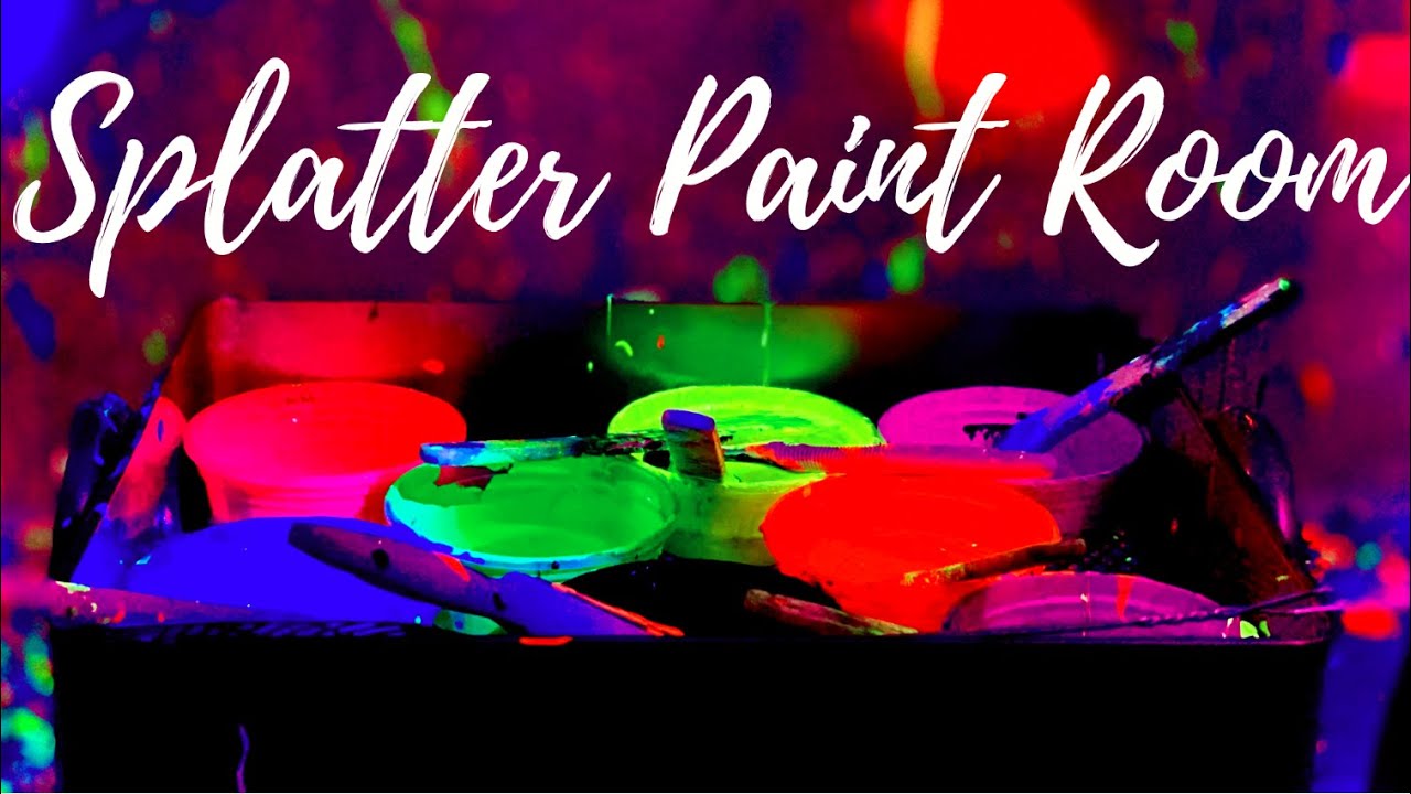 Splatter Paint Room - Uptown Paint and Sip - YouTube