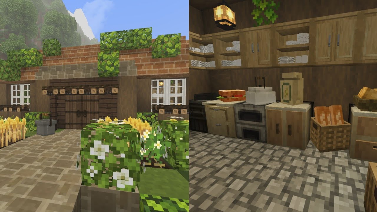 🌾autumn framer's house speedbuild minecraft pe ♡ - YouTube