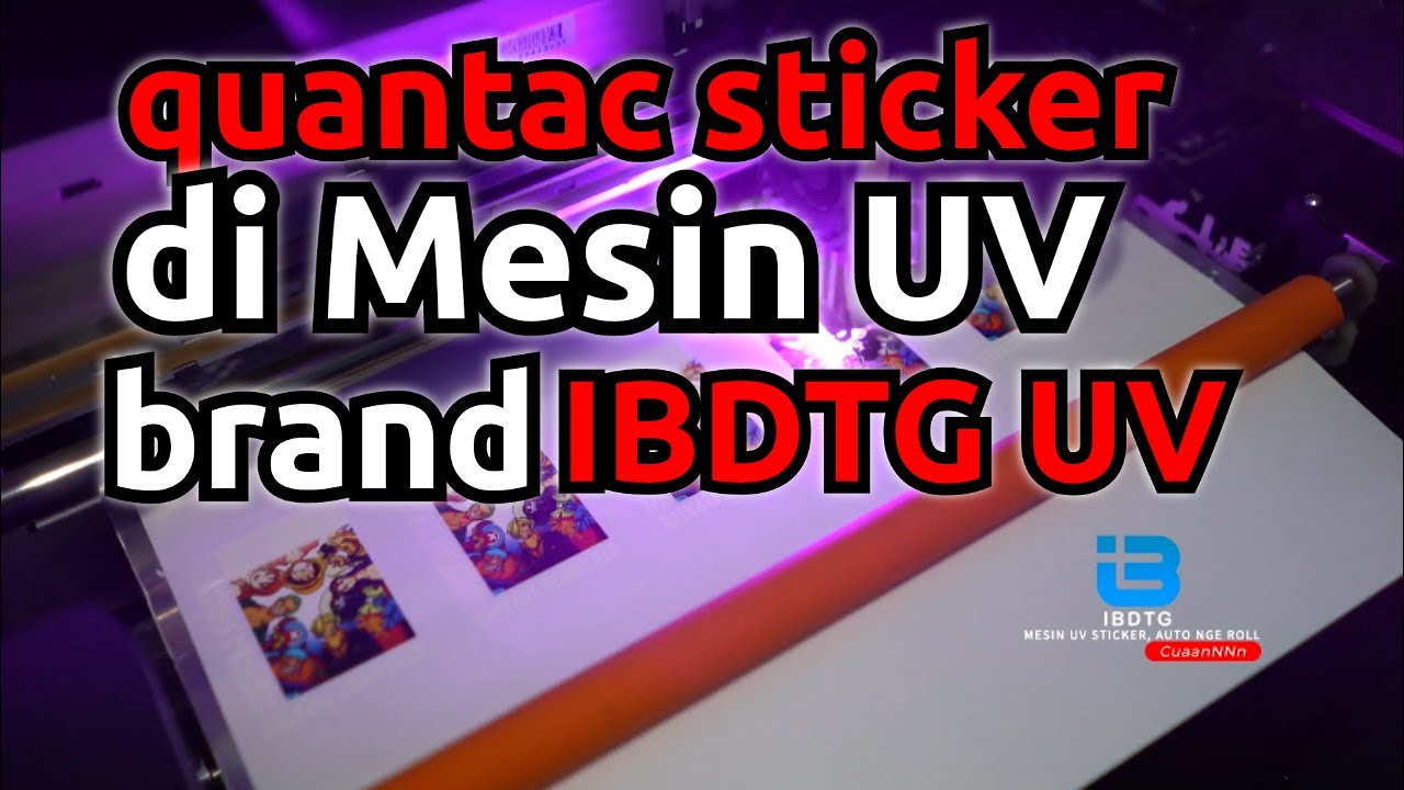 Kertas Vinyl quantac di Mesin UV IBDTG Roll to Roll - YouTube