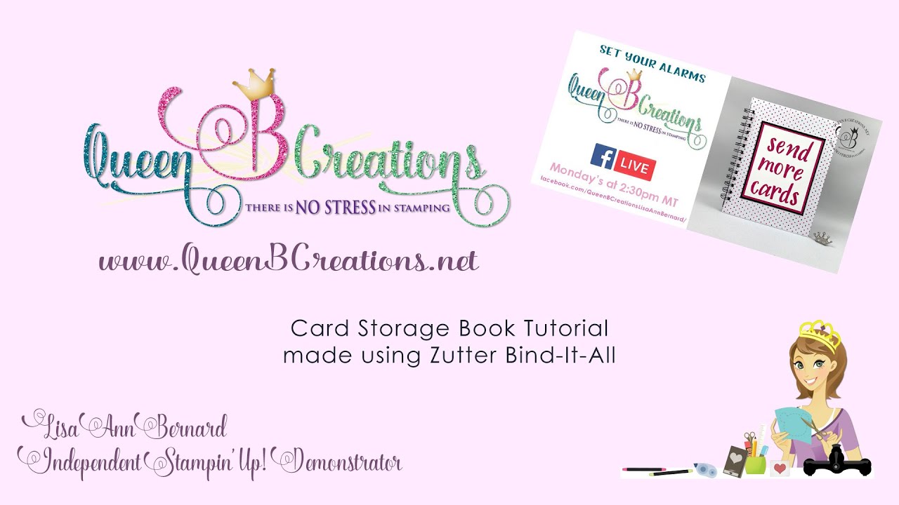 Stampin' Up! Card Storage Book - Zutter Bind-It-All - YouTube