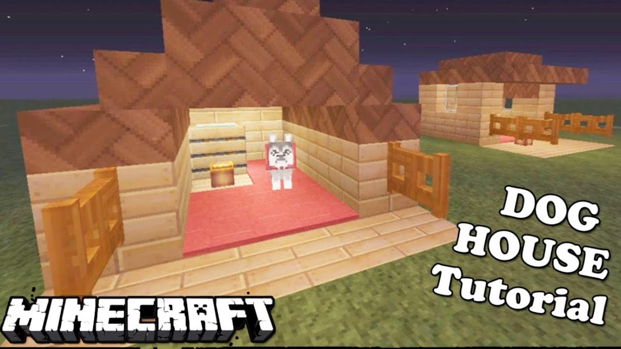 House for DOG in Minecraft High level graphics 4K HDR 60fps - YouTube