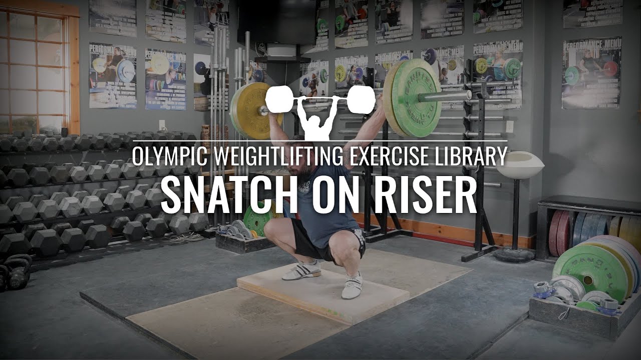 Snatch on Riser | Olympic Weightlifting Exercise Library - YouTube