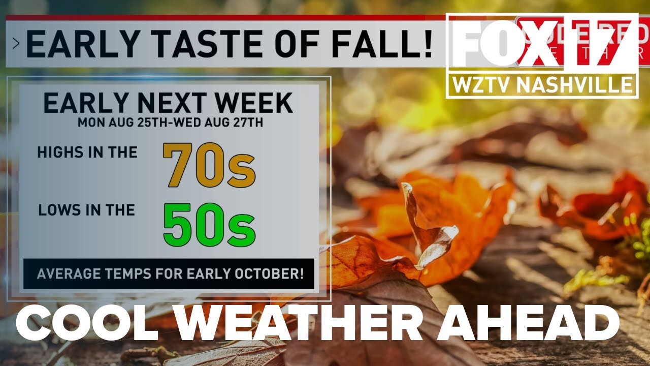 First taste of fall, cold front set to bring unseasonably cool weather ...